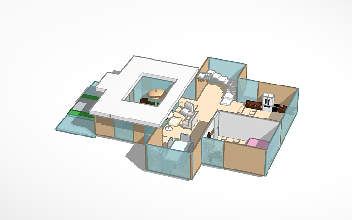 3D design Casa moderna - Tinkercad