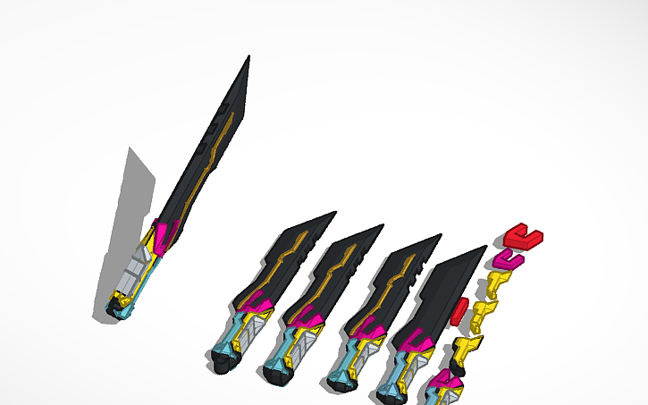 3D design Glitchpop Dagger | Tinkercad