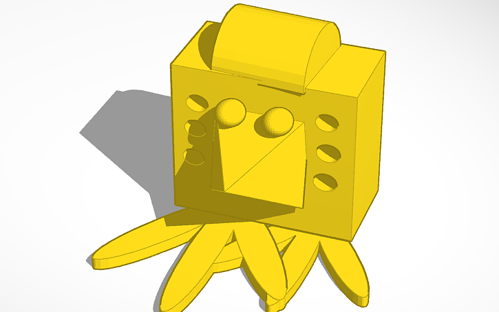 3d Design Sponge Bob Tinkercad