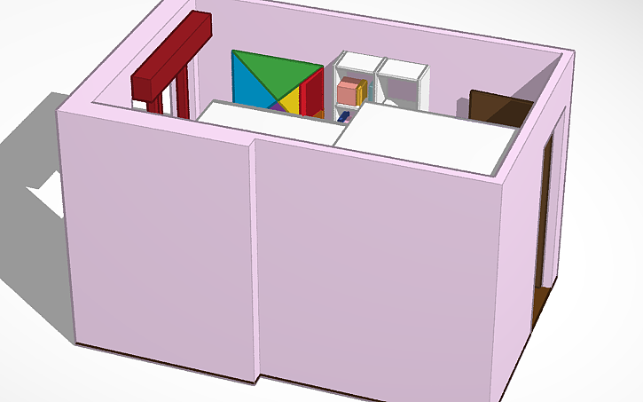 3D design Camera da letto - Tangram - Tinkercad