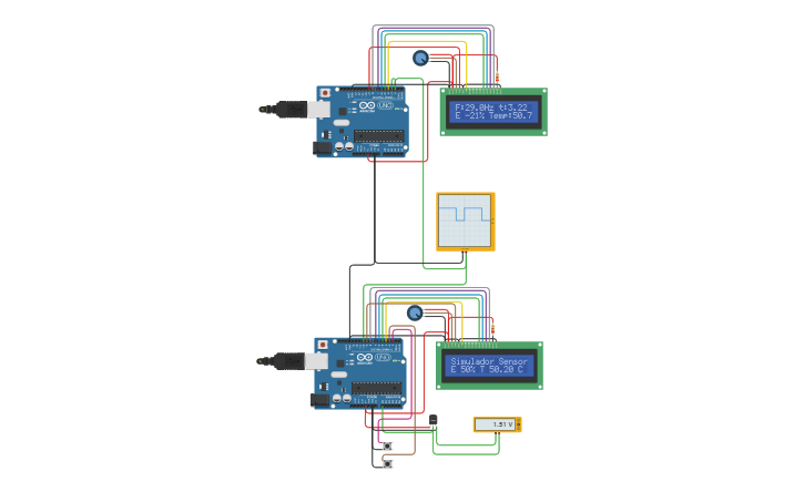 Circuit design TCC - Sensor Composição | Tinkercad
