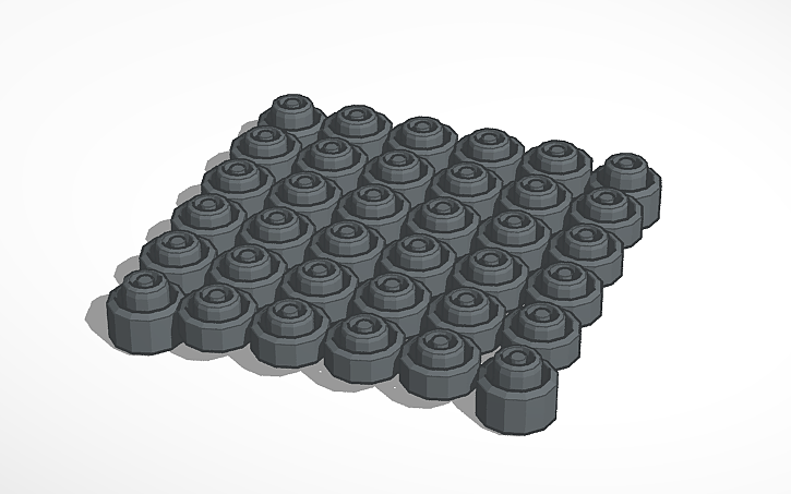 3D design circlescape grid - Tinkercad