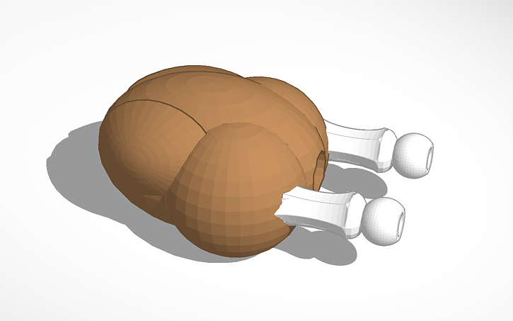 3D design cooked turkey #thanksgiving - Tinkercad