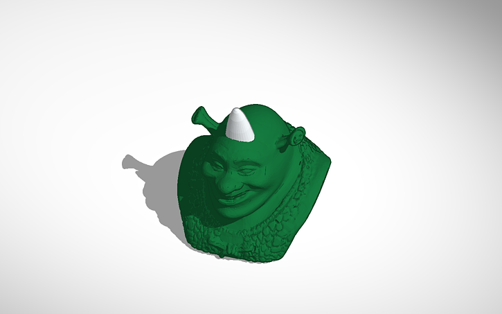 3D design Shrek teh unicron - Tinkercad