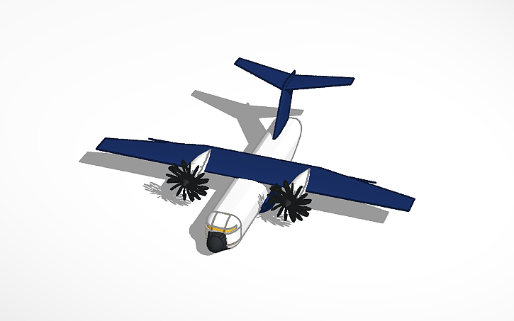 3D design Cargo Plane - Tinkercad