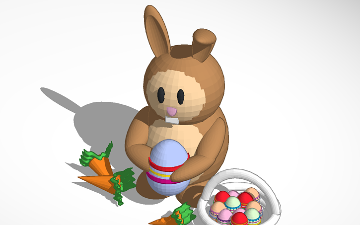 3D design Easter Bunny :) - Tinkercad