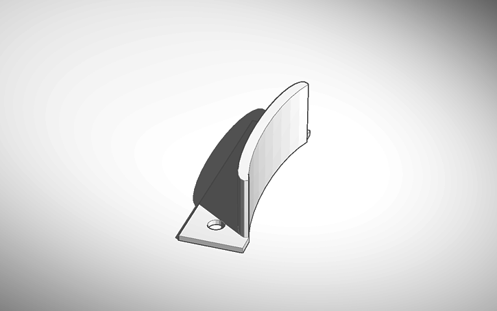 3D design Caravan Front Locker Locking Bracket - Tinkercad