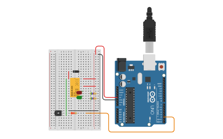 Circuit design Lab 11 Transistor | Tinkercad