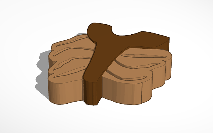 3D design T-bone steak. - Tinkercad