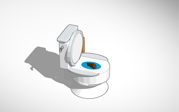 3D design toilet - Tinkercad
