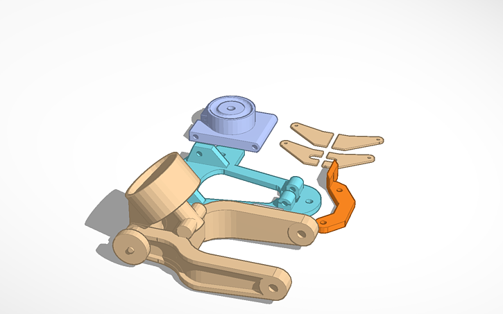 3D design Tail Wheel - Tinkercad