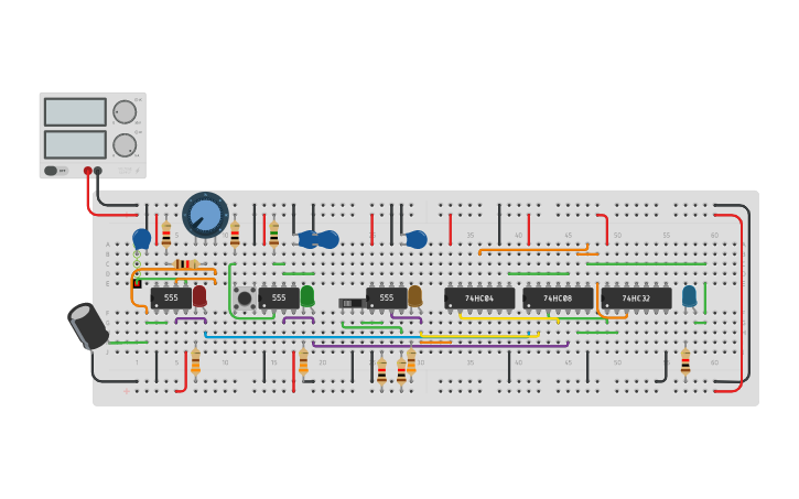 Circuit design Clock Module R - Tinkercad