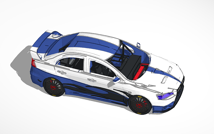 3D design mitsubishi evo x - Tinkercad