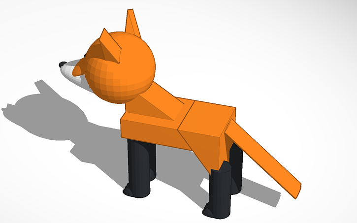 3D design Fox - Tinkercad
