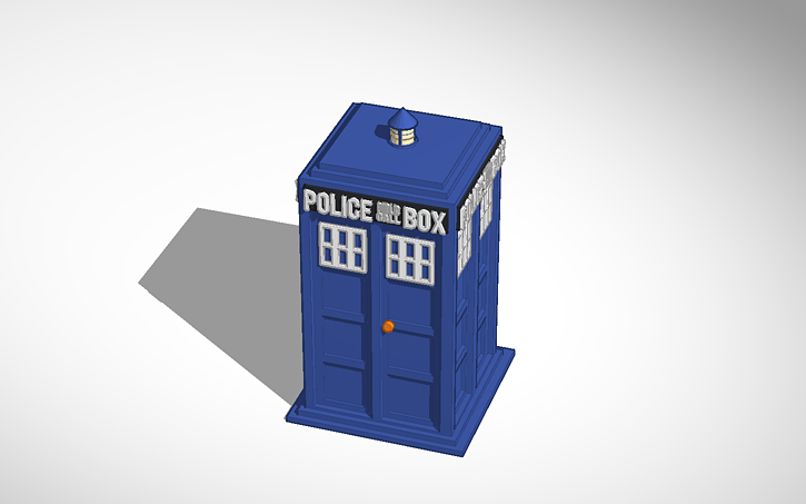 3D design TARDIS - Tinkercad