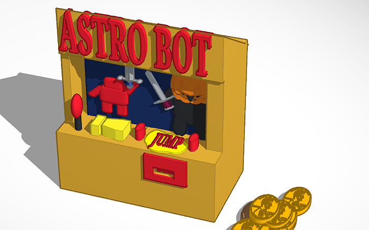 3D design ASTRO BOT the game | Tinkercad