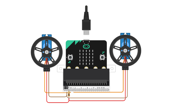 Circuit design micro bit - Tinkercad
