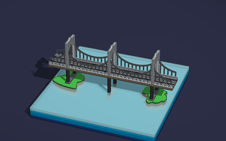 3D design Bridge - Tinkercad