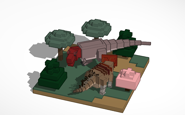 3D design Dinosaurs - Tinkercad
