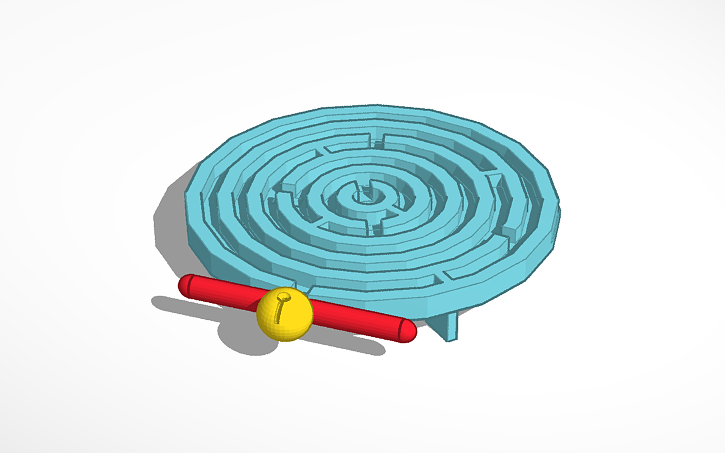 3D design LABERINTO - Tinkercad
