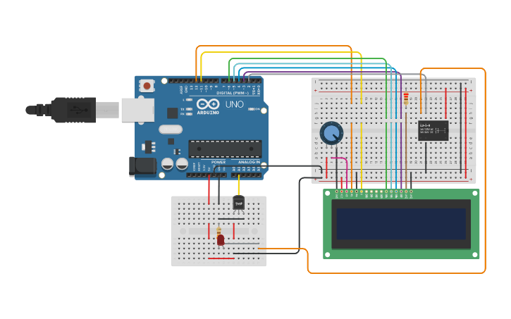 Circuit design Sensore temperatura official | Tinkercad