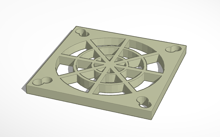 3D design Fan Grid 40mm | Tinkercad
