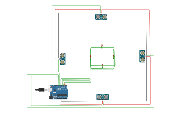 Circuit design Traffic light | Tinkercad