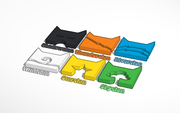 3D design Warrior cats clan symbols | Tinkercad