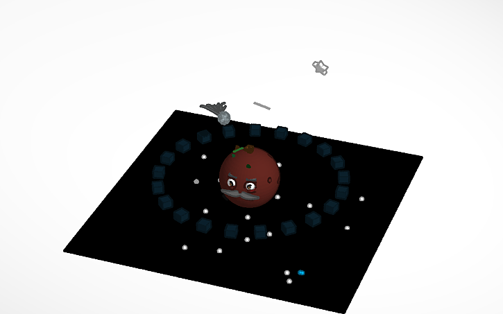 3D design Moon - Tinkercad