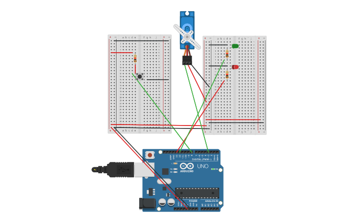 Circuit design interrupt interno | Tinkercad
