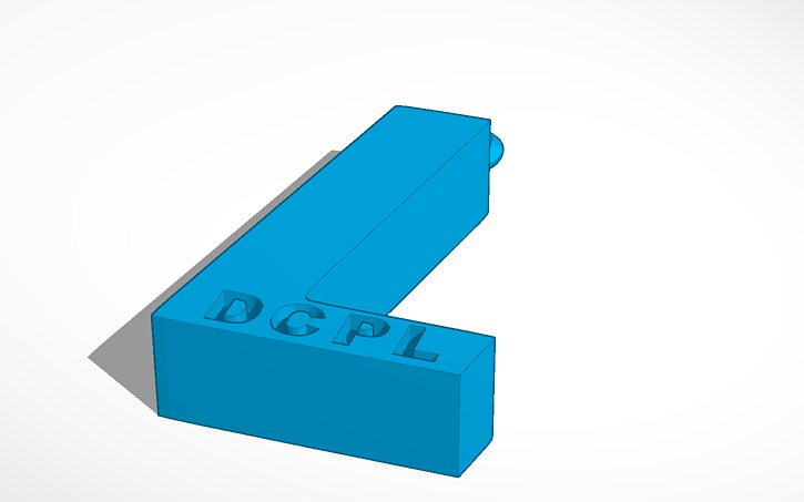 3D design DCPL_Logo - Tinkercad