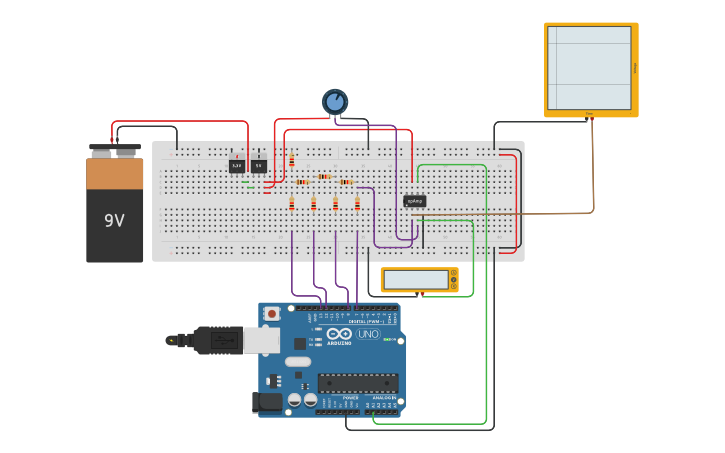 Circuit design Copy of Lab 3: DAC/ADC Starter | Tinkercad