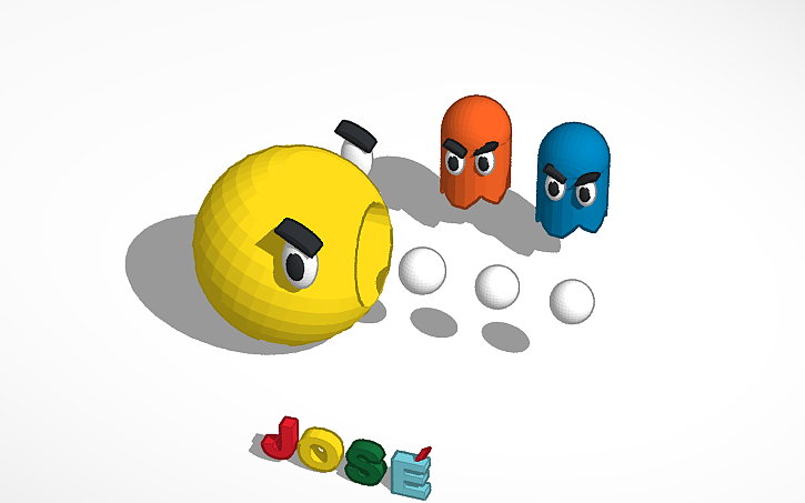 3D design Pacman | Tinkercad