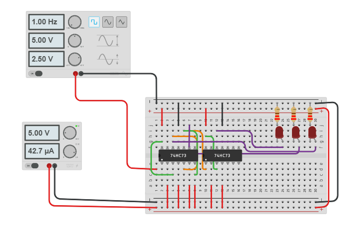 Circuit design Kevin_1103210075_Modul4 - Tinkercad