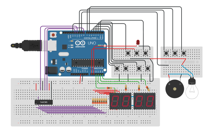 Circuit Design Countdown Timer Tinkercad