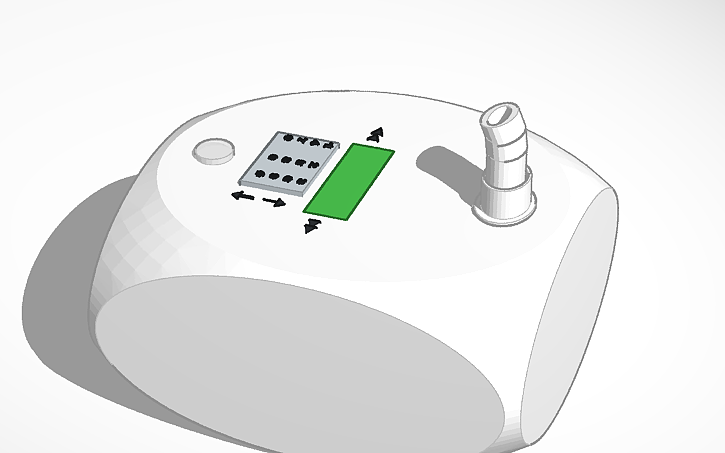 3D design BiPAP machine (scratch design) - Tinkercad