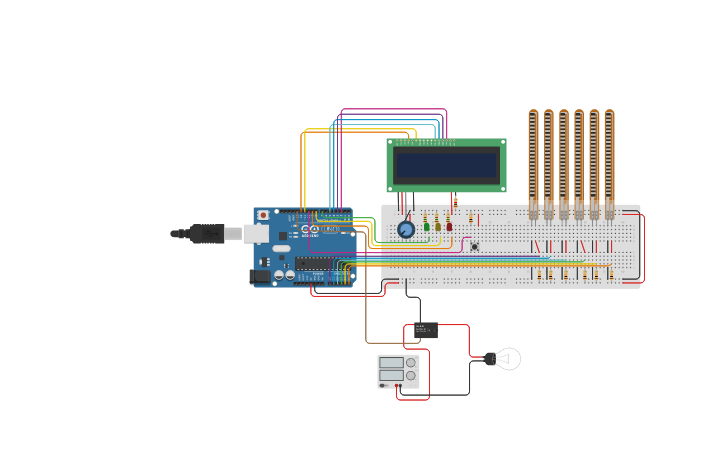Circuit design Projeto Final do Curso - Arduino UTFPR - Câmpus Pato Branco - Tinkercad