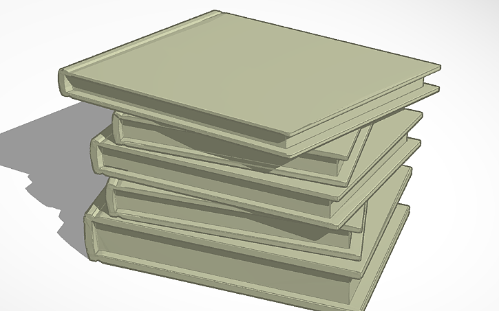 3D design Stack of Books - Tinkercad