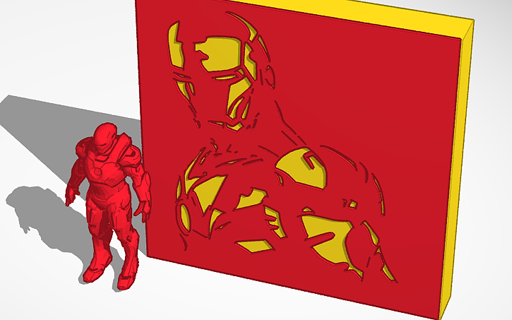 3D design iron man - Tinkercad