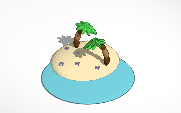 3D design The Island of Peace - Tinkercad