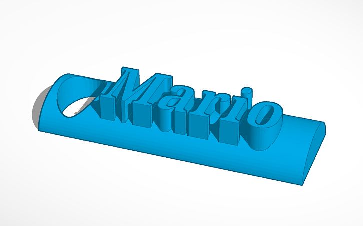 3D design Name Tag | Tinkercad