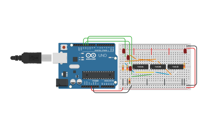 Circuit design Circuito simplificado | Tinkercad