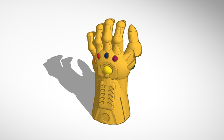 3D design Infinity Gauntlet | Tinkercad