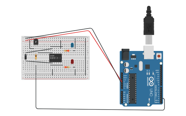 Circuit design unidad 3 practico 1 ejercicio 5 - Tinkercad