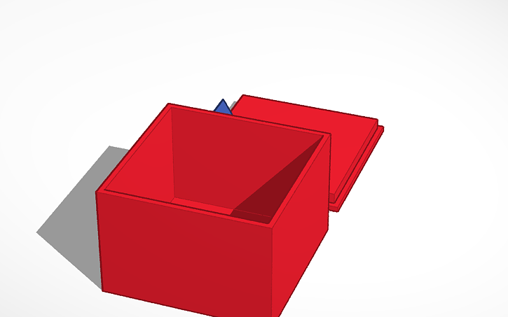 3D design Box Normal Top - Tinkercad