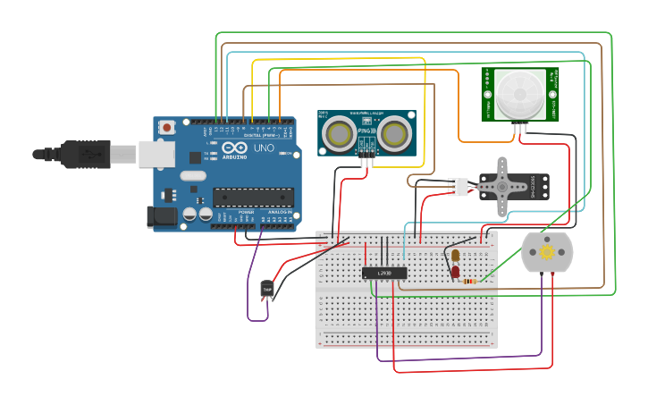 Circuit Design Smart Home Automation Tinkercad