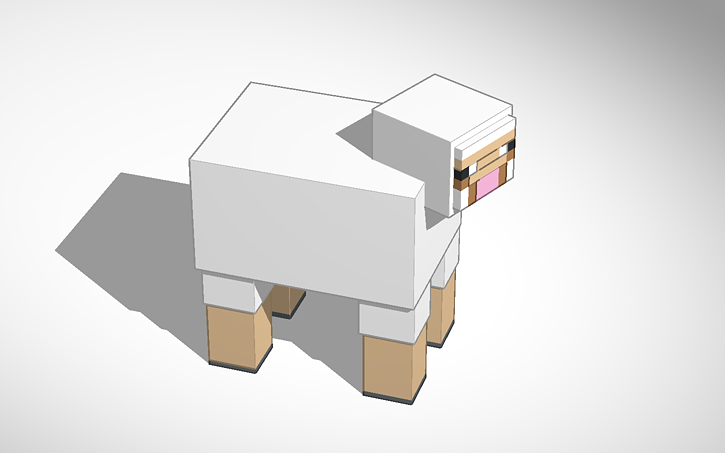 Papercraft Minecraft Sheep