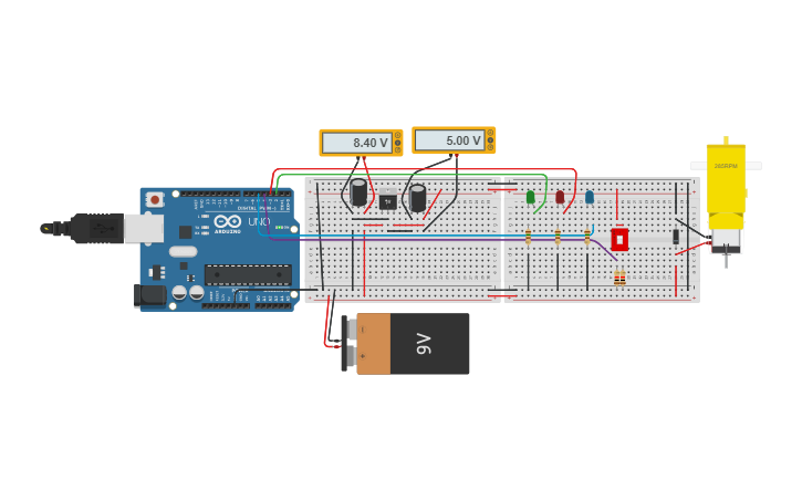 Circuit design Pull-up and Pull-down - Tinkercad