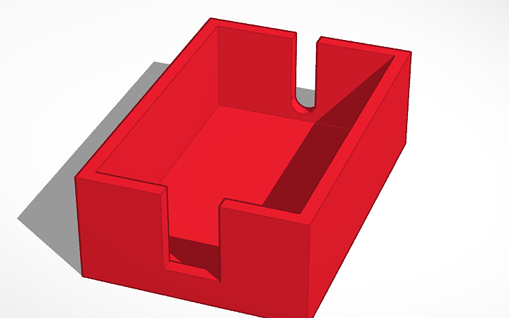 3D design Burrow Project Box - Tinkercad