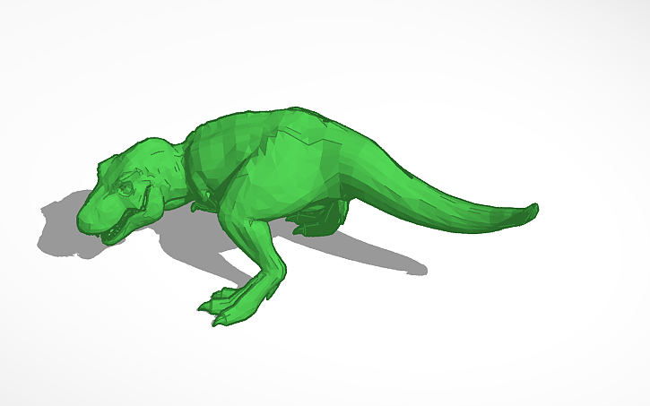 3D design T-rex - Tinkercad